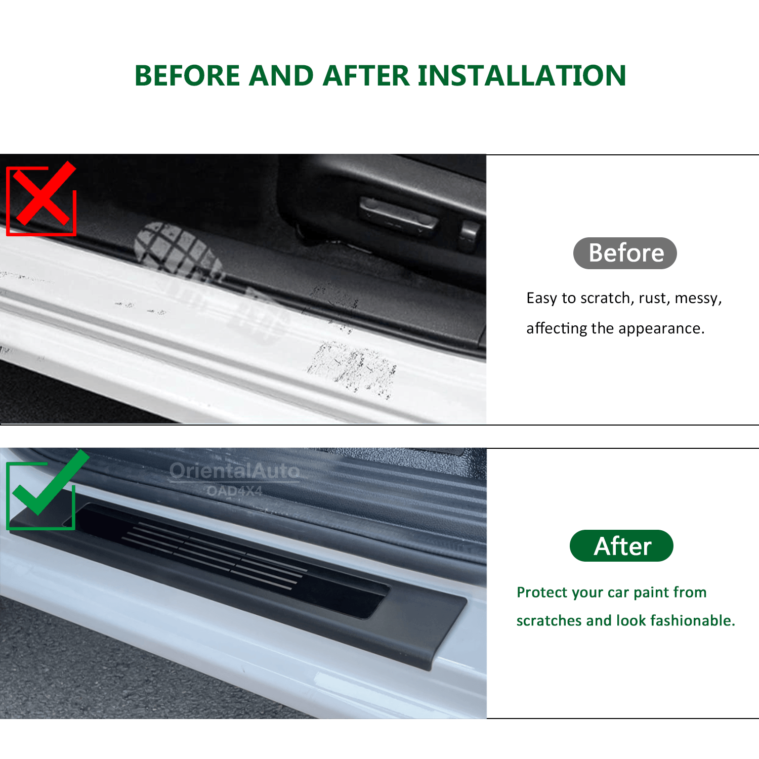 ABS Door Sill Protector for Volkswagen All-New Amarok Dual Cab NF Seri ...