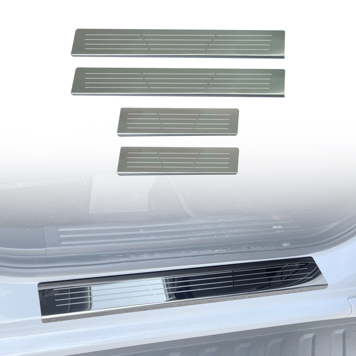 Stainless Door Sill Protector for Ford Ranger PX/PX2/PX3 Dual Cab 2011 ...