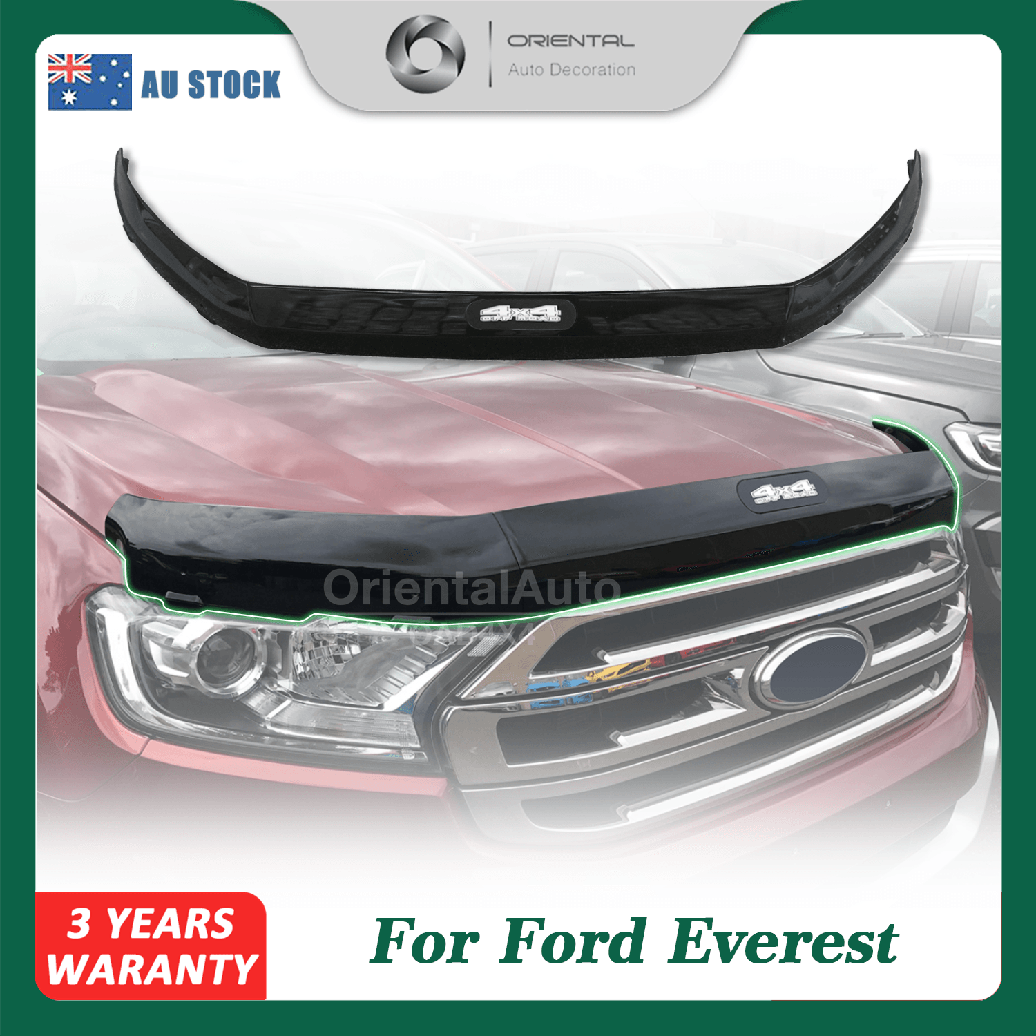 Injection Modeling Exclusive Bonnet Protector Guard for Ford Everest U ...