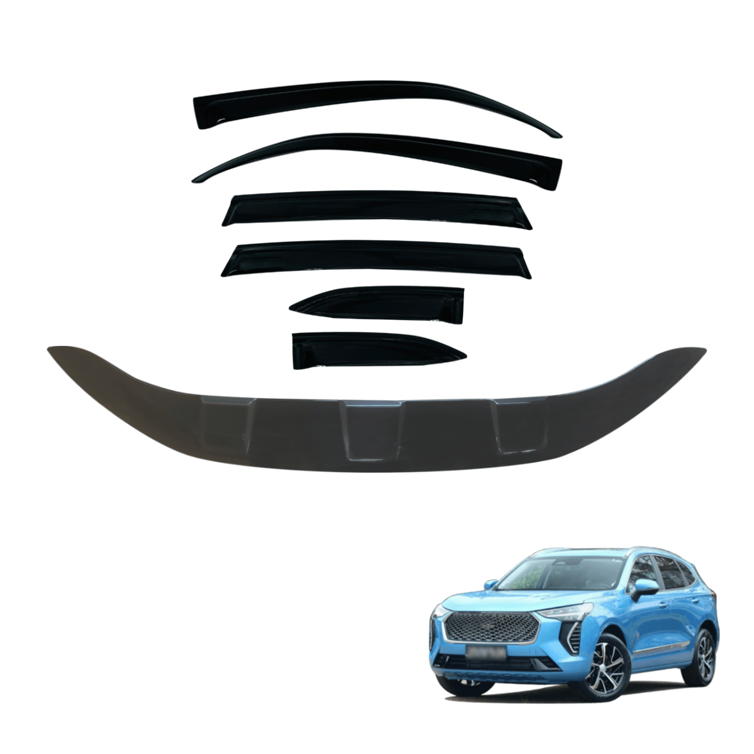 Bonnet Protector & Weather Shields for Haval Jolion 2021-Onwards ...