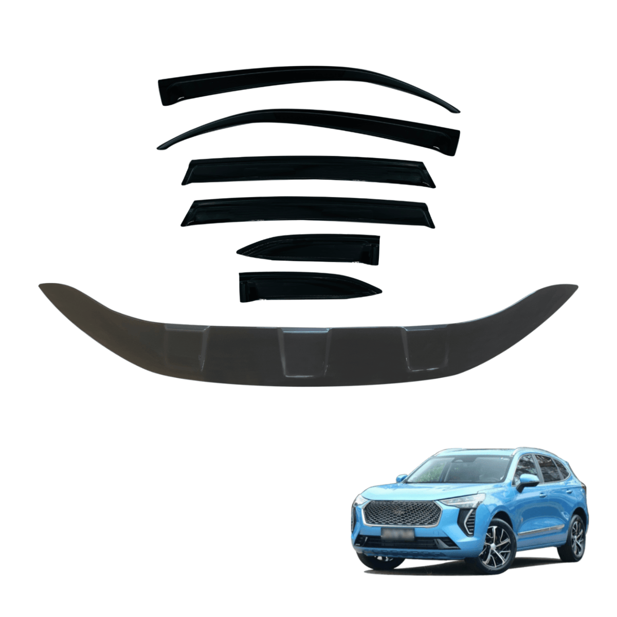 Bonnet Protector & Weather Shields for Haval Jolion 2021-2024 – OAD4X4 ...