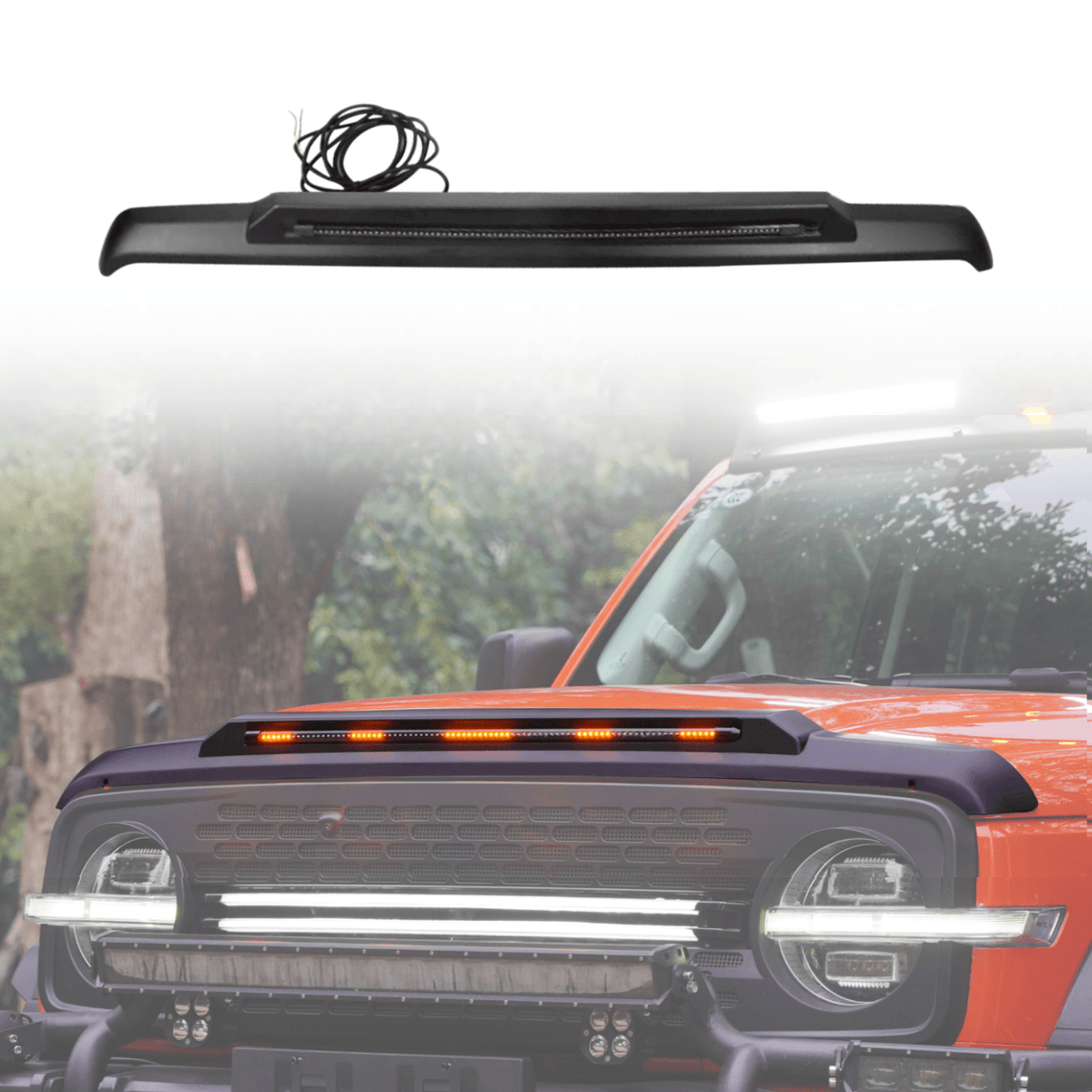 Bonnet Protector with LED Lights for GWM Tank 300 TANK300 – OAD4X4 ...