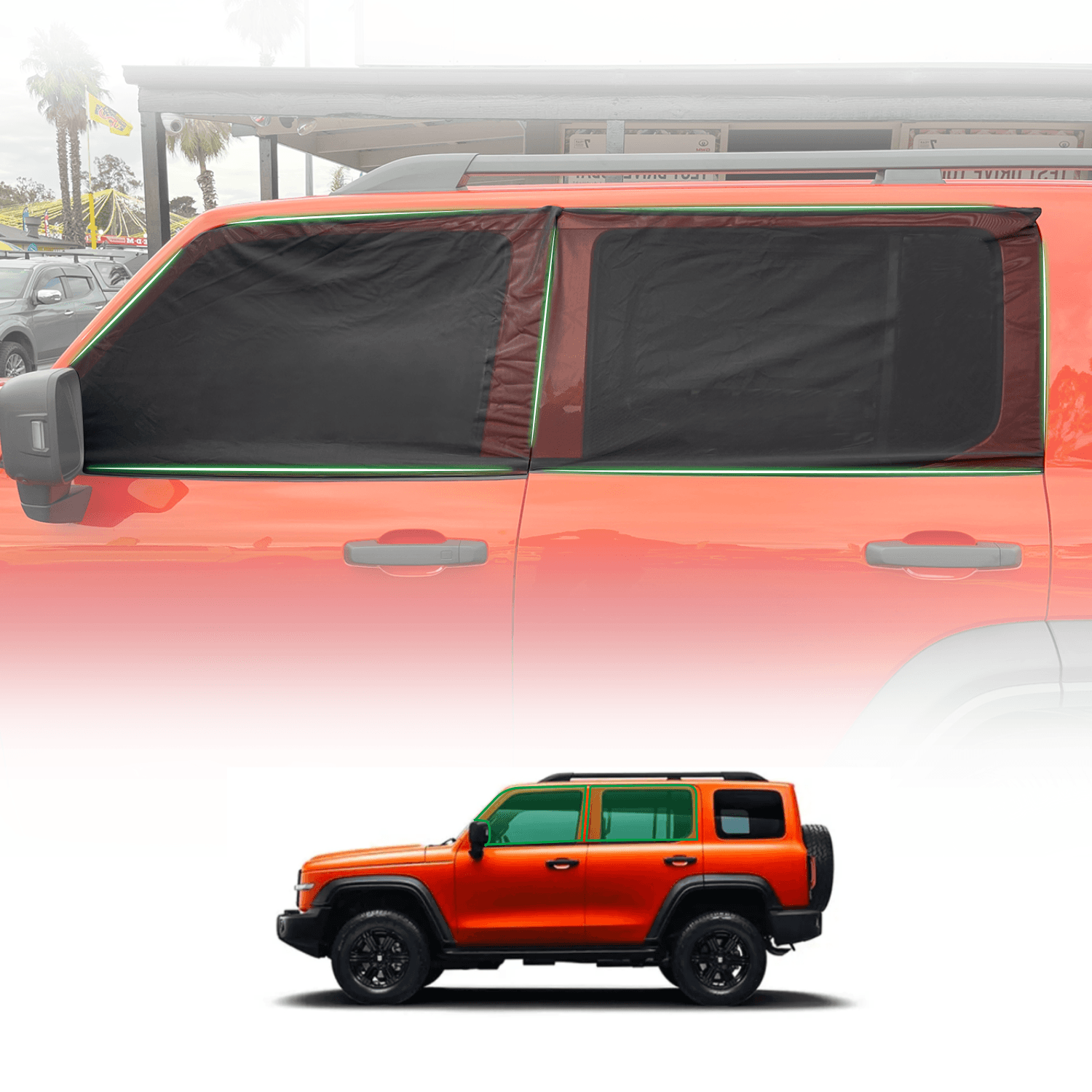 Camping Window Sox for GWM TANK 300 – OAD4X4 Accessories