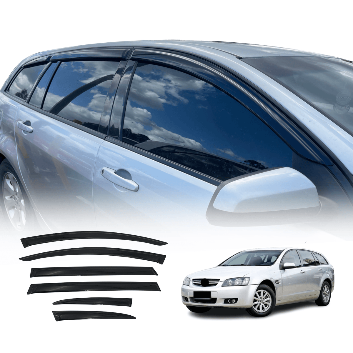 Luxury Weather Shields for Holden Commodore VE VF Wagon 6PCS – OAD4X4 ...