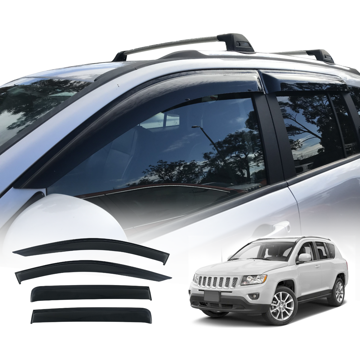 Weather Shields for Jeep Compass 2007-2017 – OAD4X4 Accessories
