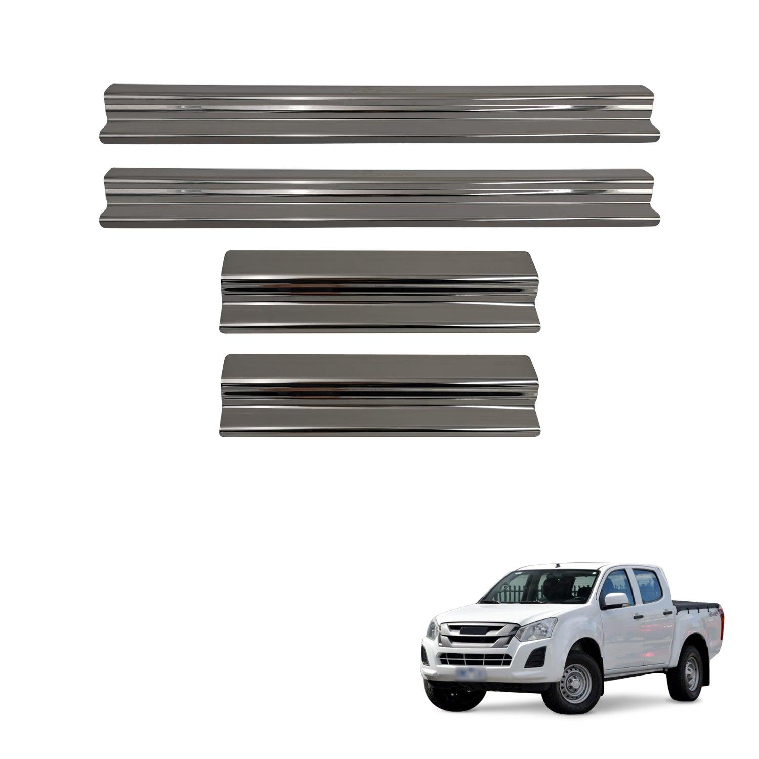 Stainless Door Sill Protector for ISUZU D-MAX / DMAX Dual Cab 2012-202 ...