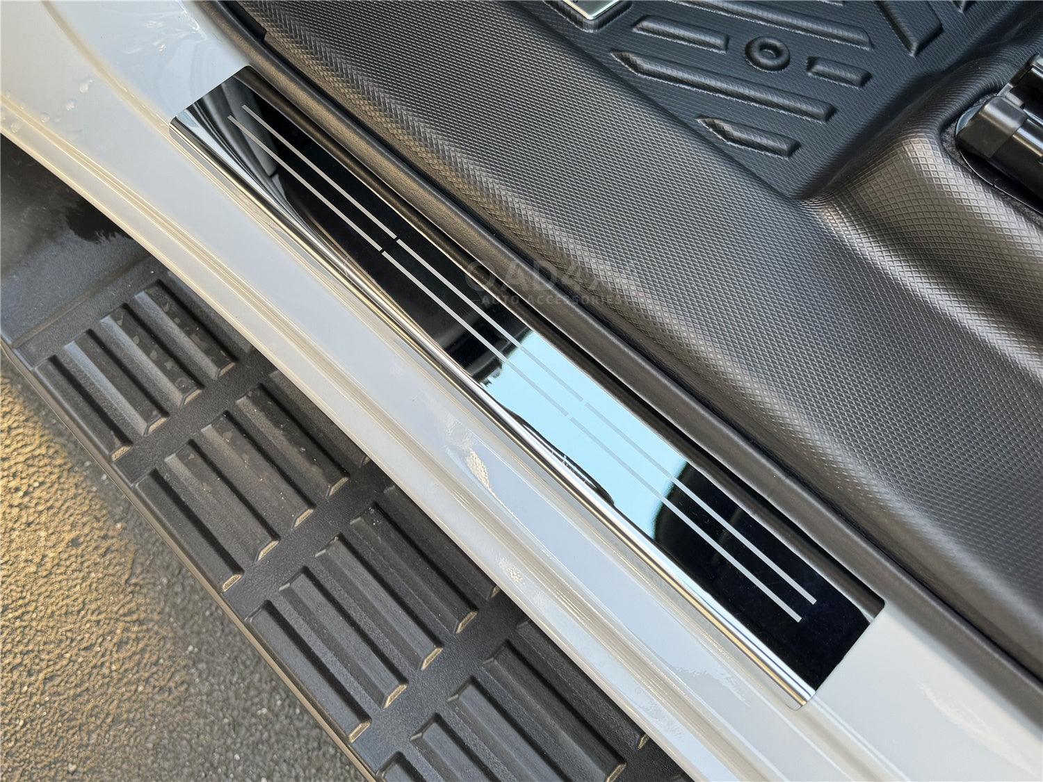 Stainless Door Sill Protector for Mitsubishi Triton MV Dual Cab 2024-O ...