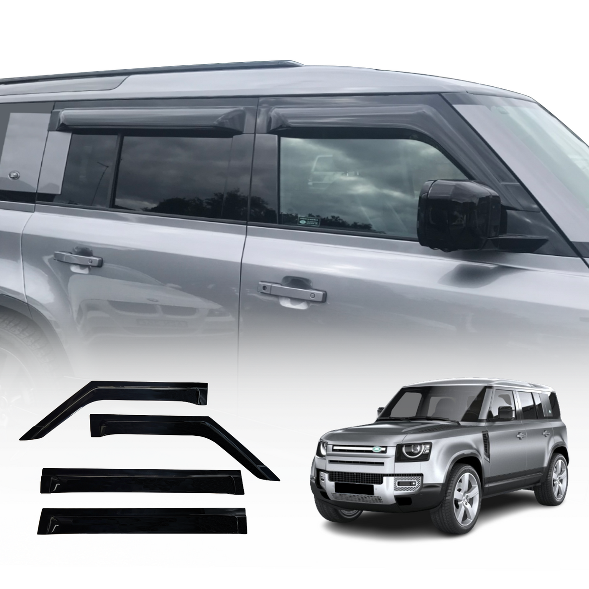 Widened Weather Shields for Land Rover Defender L663 110 / 130 2020-On ...