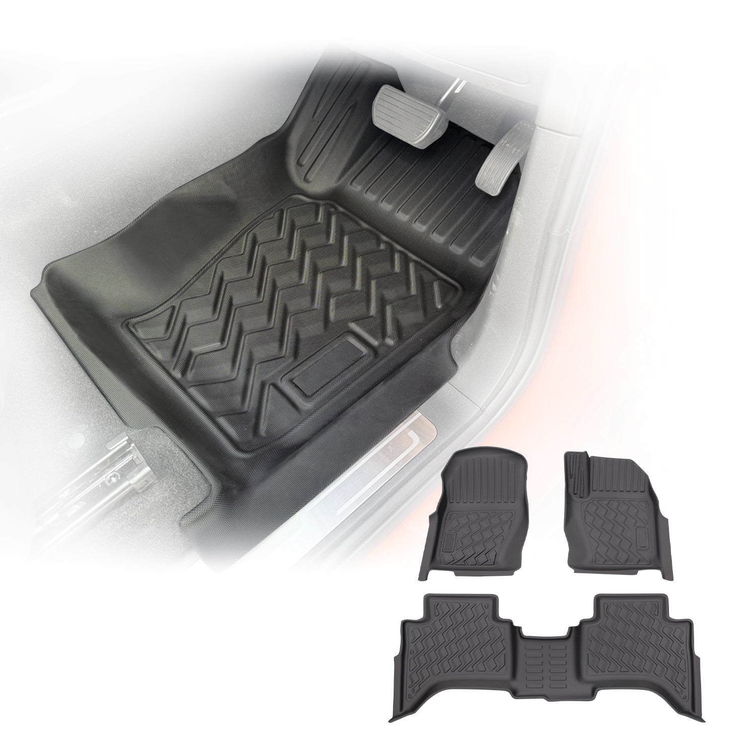 5D TPE Car Floor Mats for GWM TANK 300 2023-Onwards – OAD4X4 Accessories