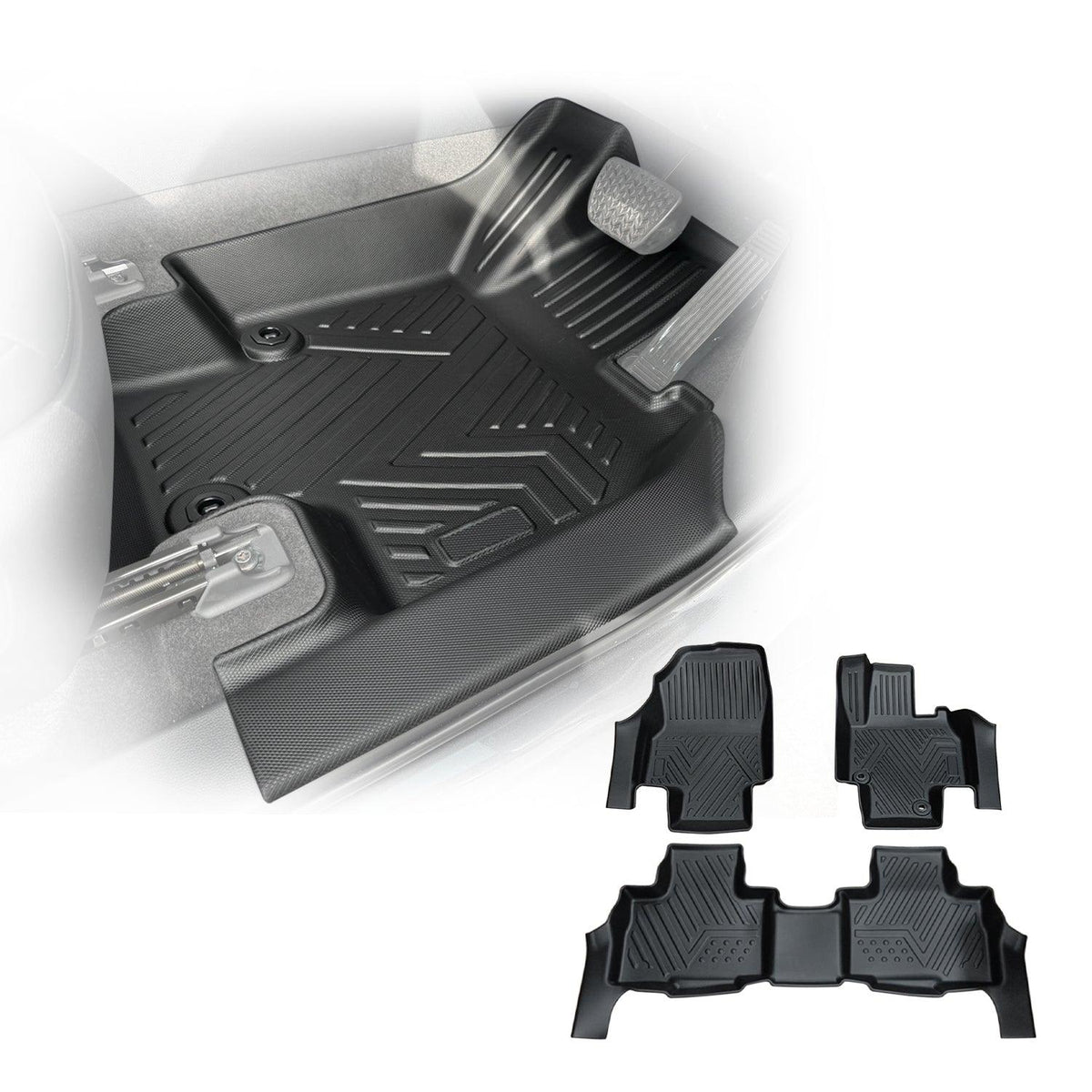 5D TPE Car Floor Mats for Toyota Kluger 2021-Onwards – OAD4X4 Accessories