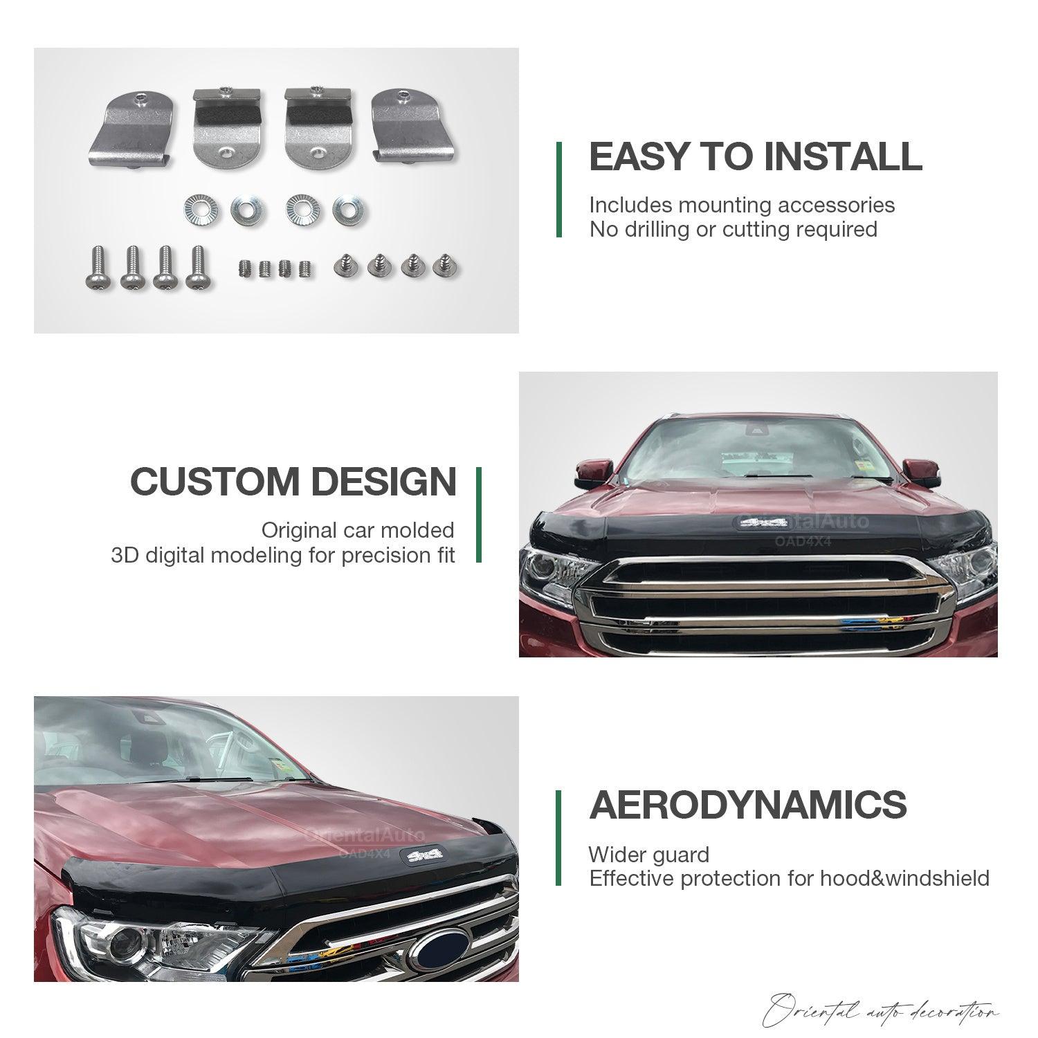 Injection Modeling Exclusive Bonnet Protector Guard for Ford Everest U ...