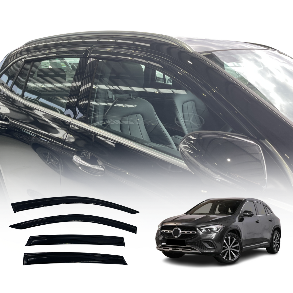 Luxury Weather Shields for Mercedes-Benz GLA Class H247 2020-Onwards ...
