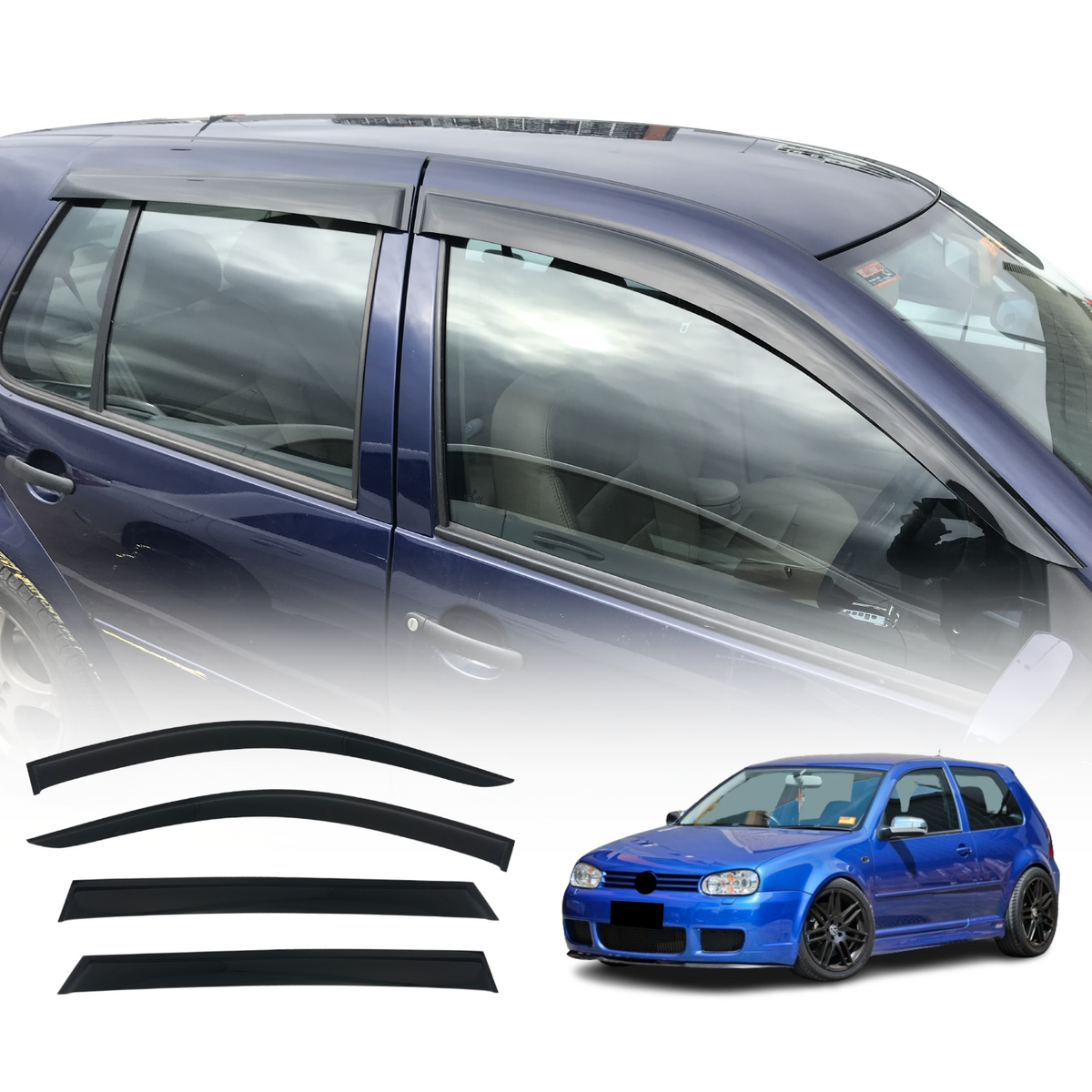 Weather Shields for Volkswagen Golf 4th Gen MK4 1998-2004 – OAD4X4 ...