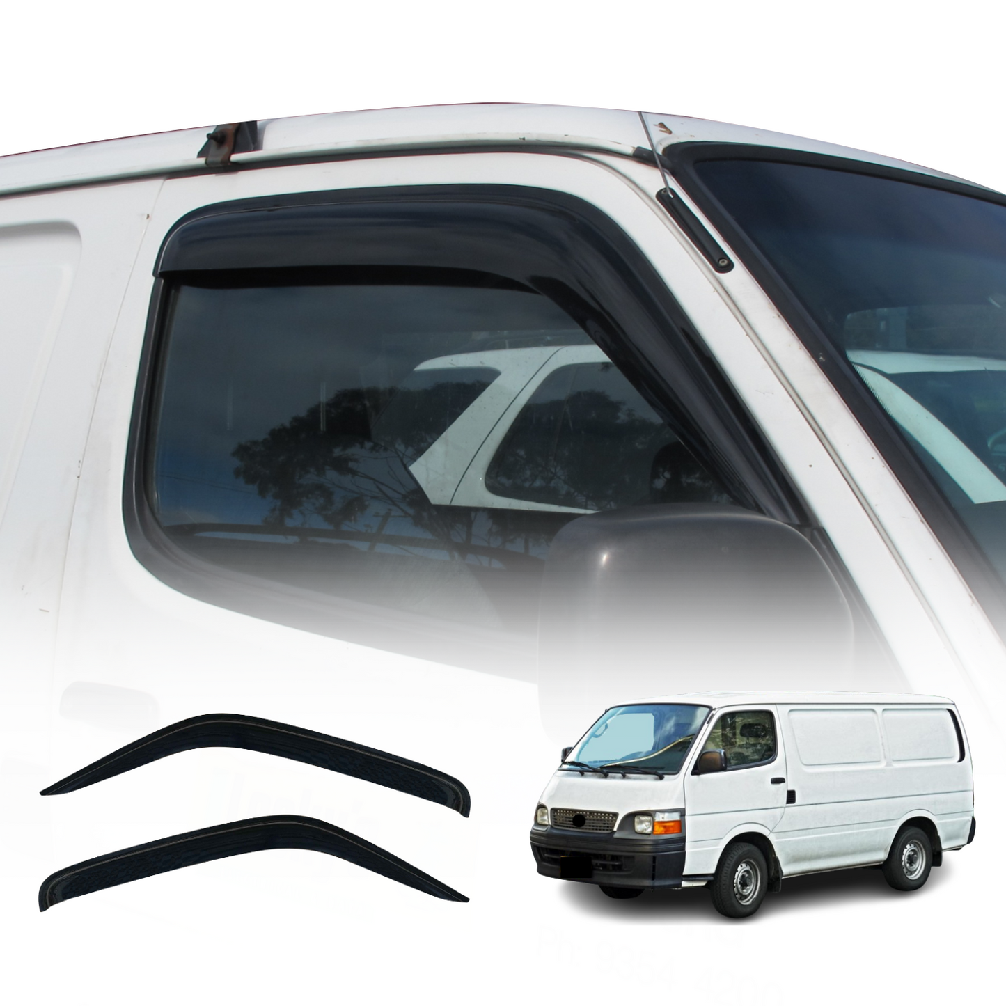 Weather Shields For Toyota Hiace 1990-2005 – OAD4X4 Accessories
