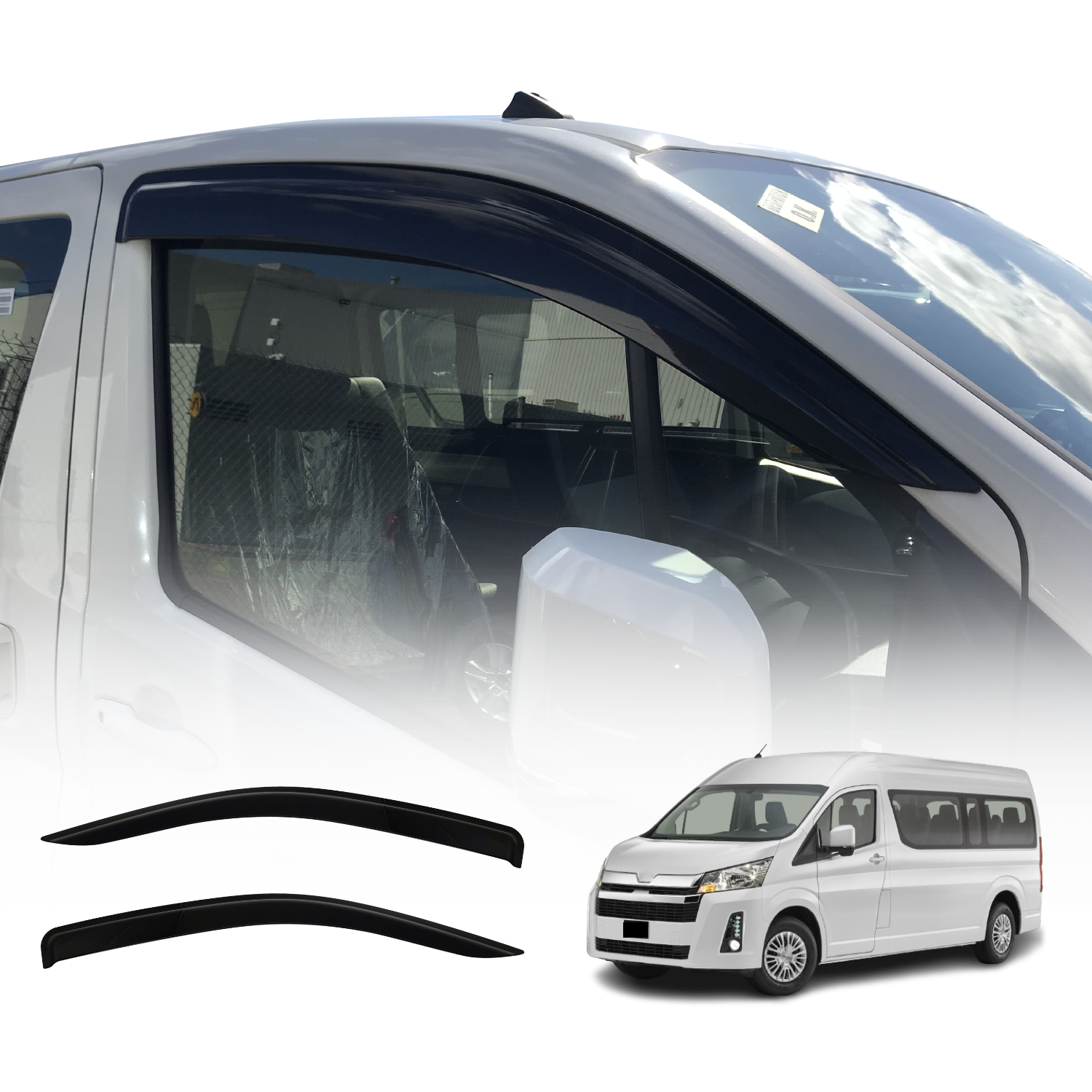 Injection Weather Shields For Toyota Hiace 2019-Onwards – OAD4X4 ...