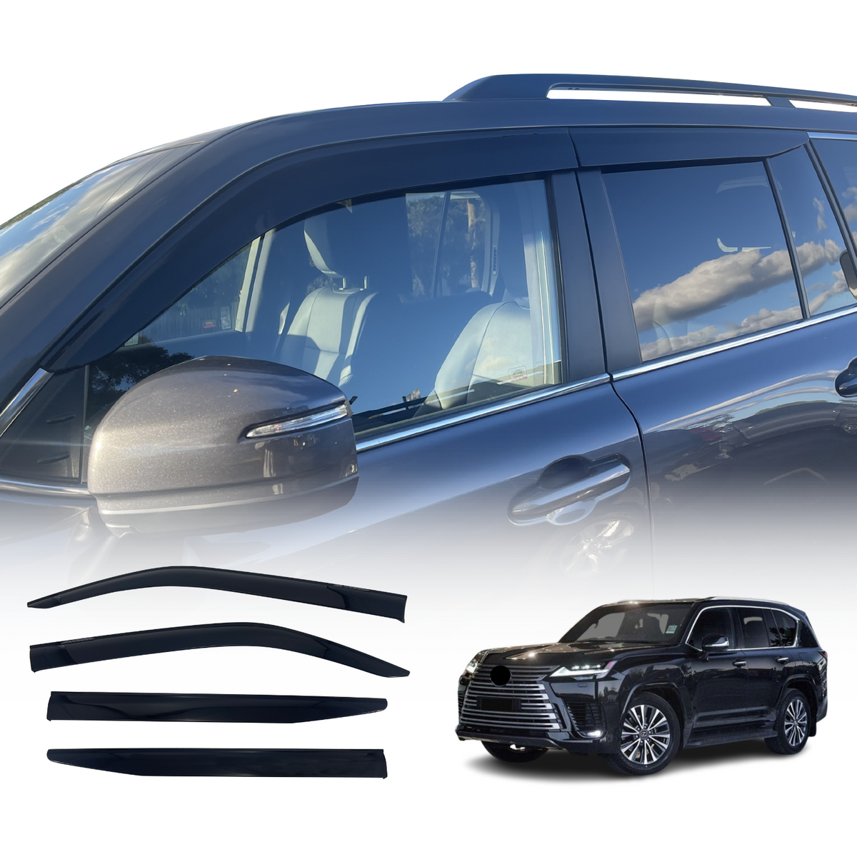 Injection Weather Shields for LEXUS LX500D LX600 2021-Onwards – OAD4X4 ...