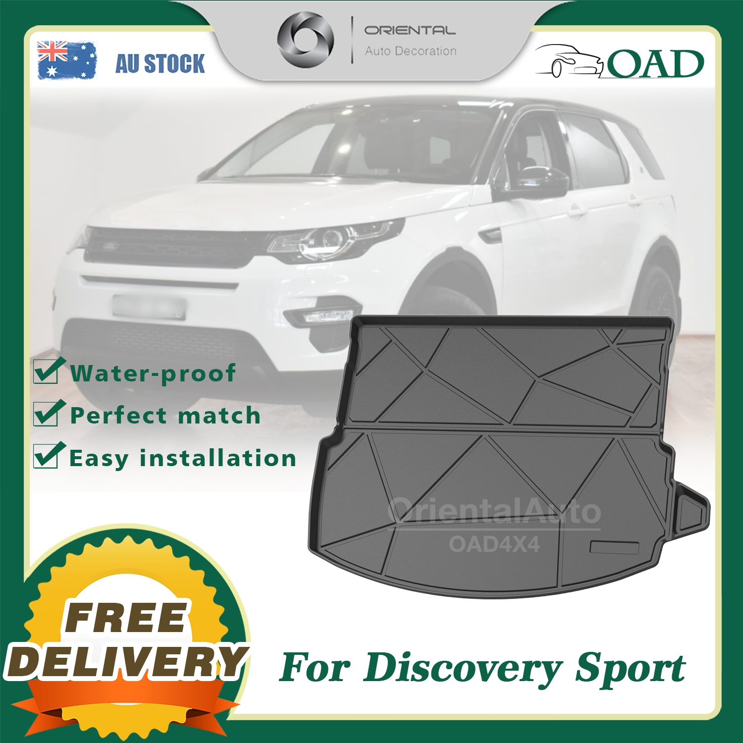 OAD 3D TPE Boot Mat for Land Rover Discovery Sport 2015+ 5seats Cargo ...