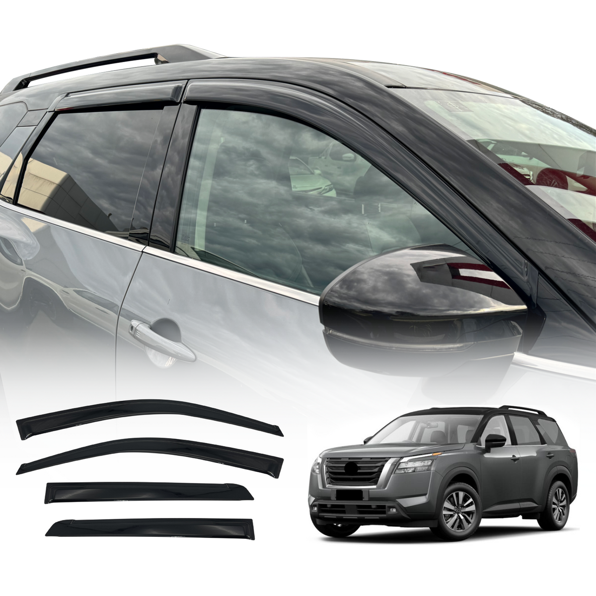 Luxury Weather Shields for Nissan Pathfinder R53 2022-Onwards – OAD4X4 ...