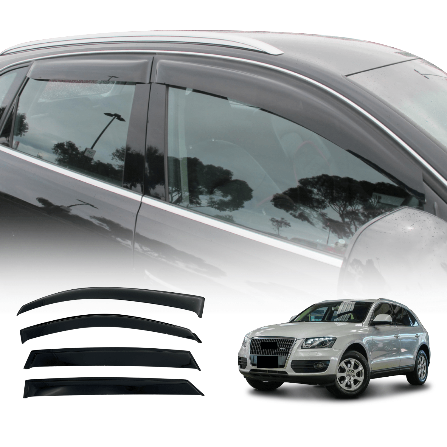 Weather Shields For Audi Q5 8R Series 2009-2017 – OAD4X4 Accessories