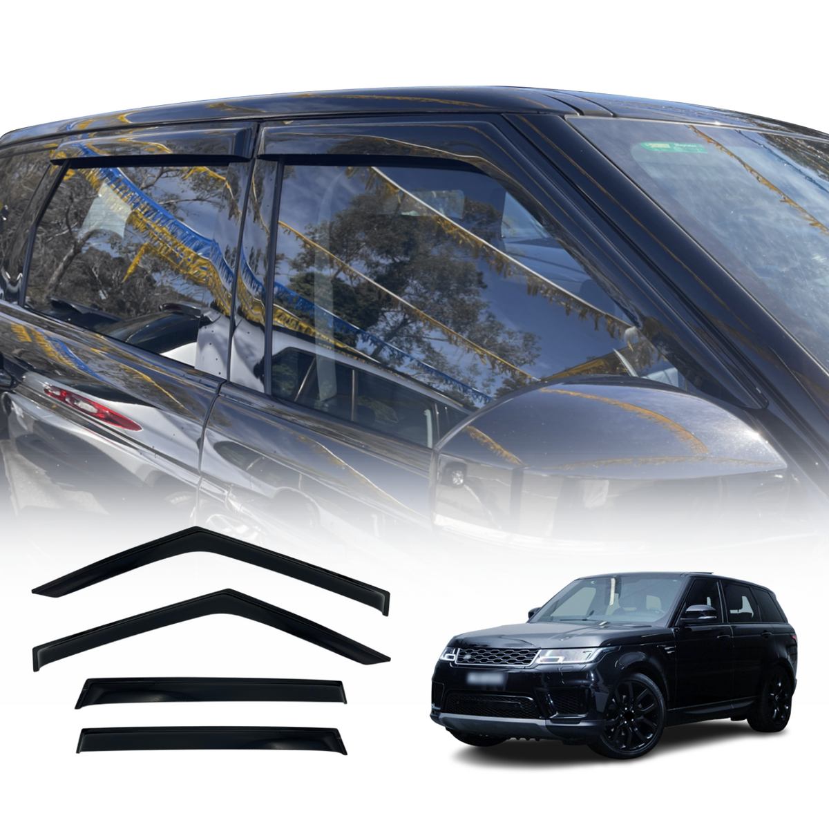 Weather Shields for Land Rover Range Rover Sport L494 2013-2022 ...