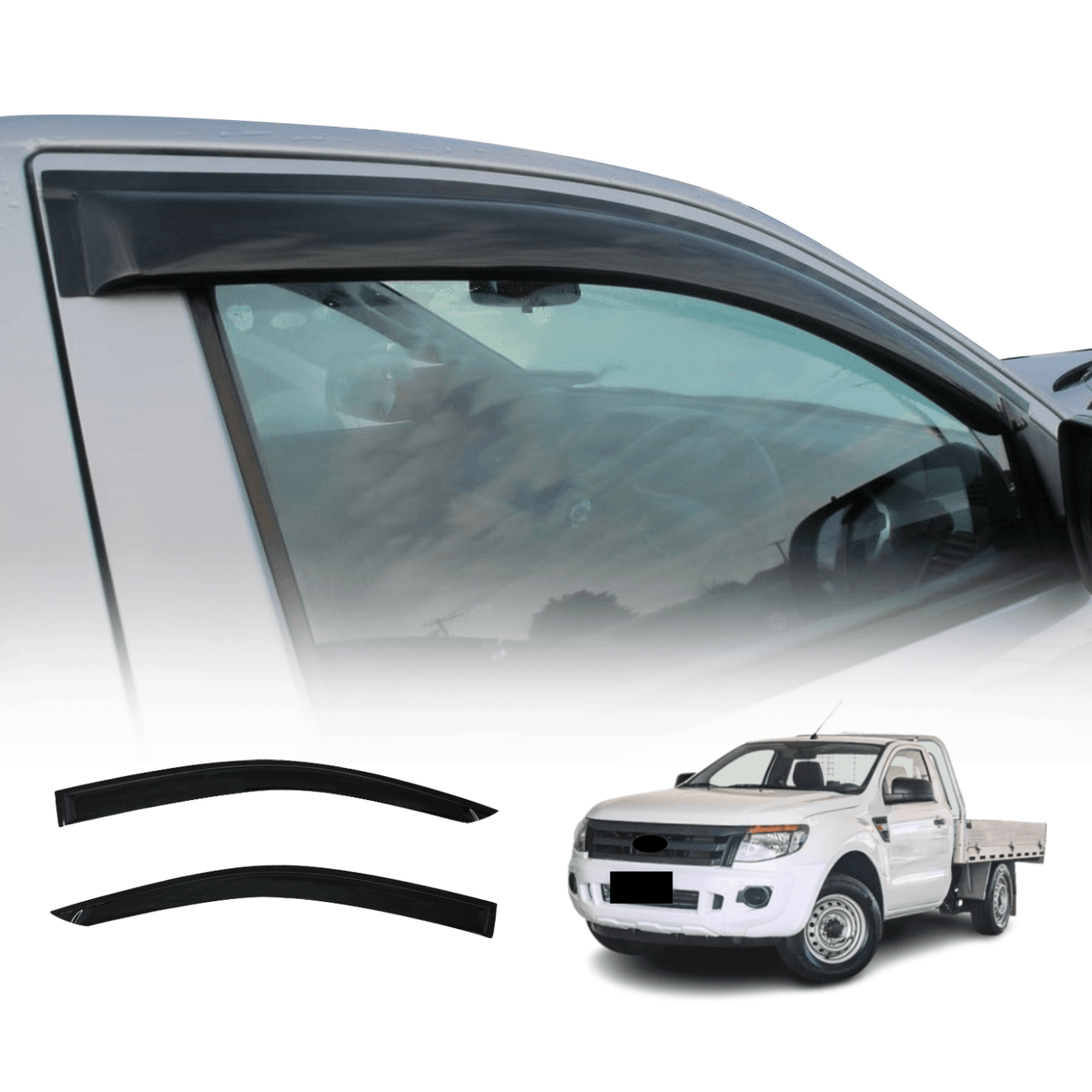 Weather Shields for Ford Ranger PX PX2 PX3 Extra Cab 2011-2022 2PCS ...