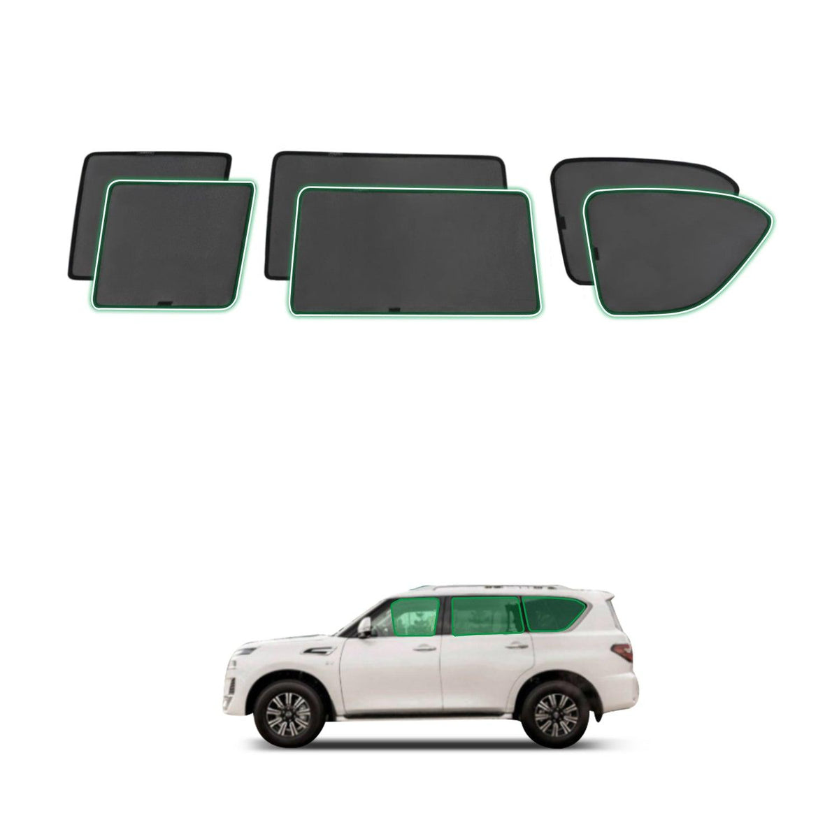 Magnetic Window Sun Shade for Nissan Patrol Y62 2012-Onwards – OAD4X4 ...