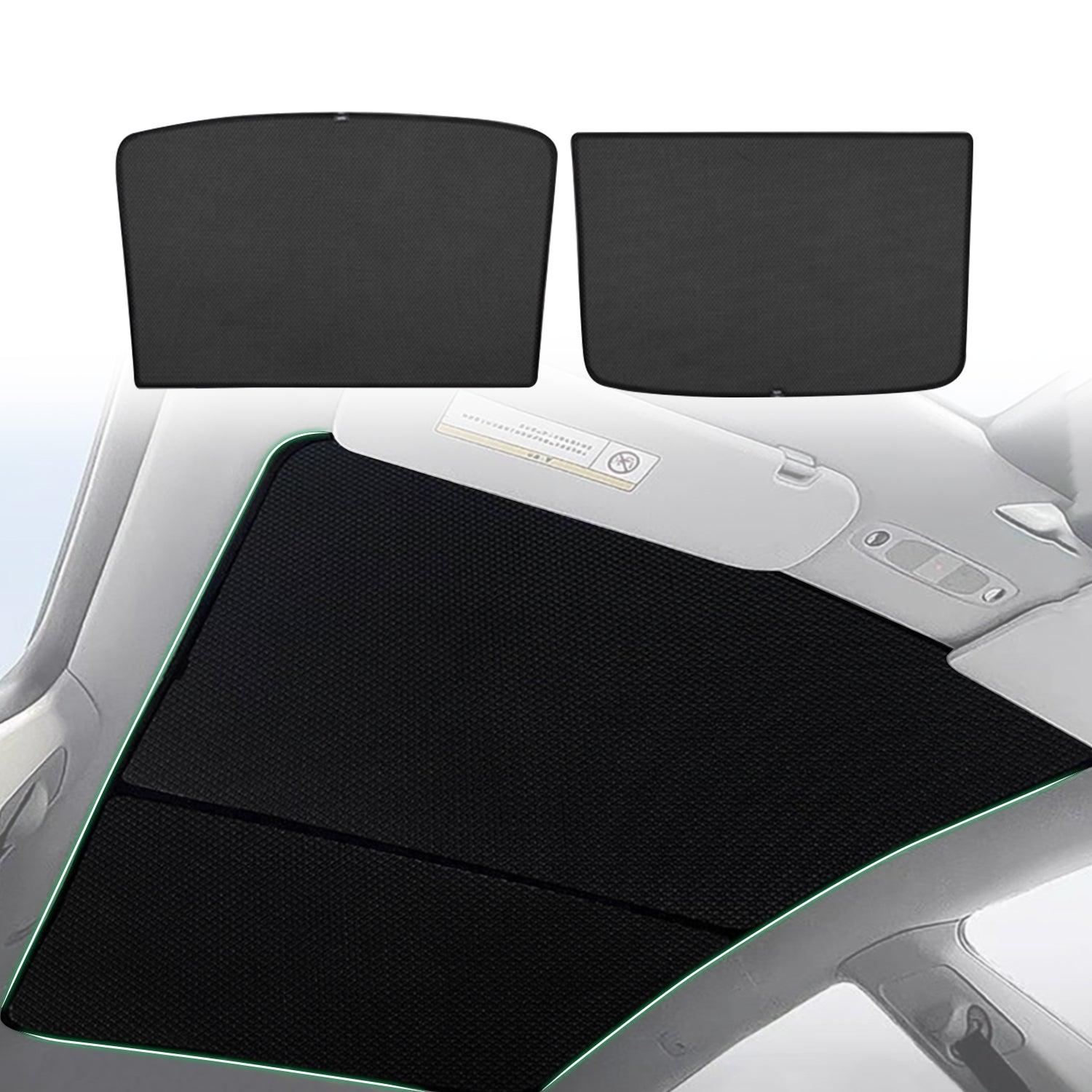 2 PCS Set Foldable Roof Screen Mesh for Tesla Model Y 2022-Onwards Sun ...