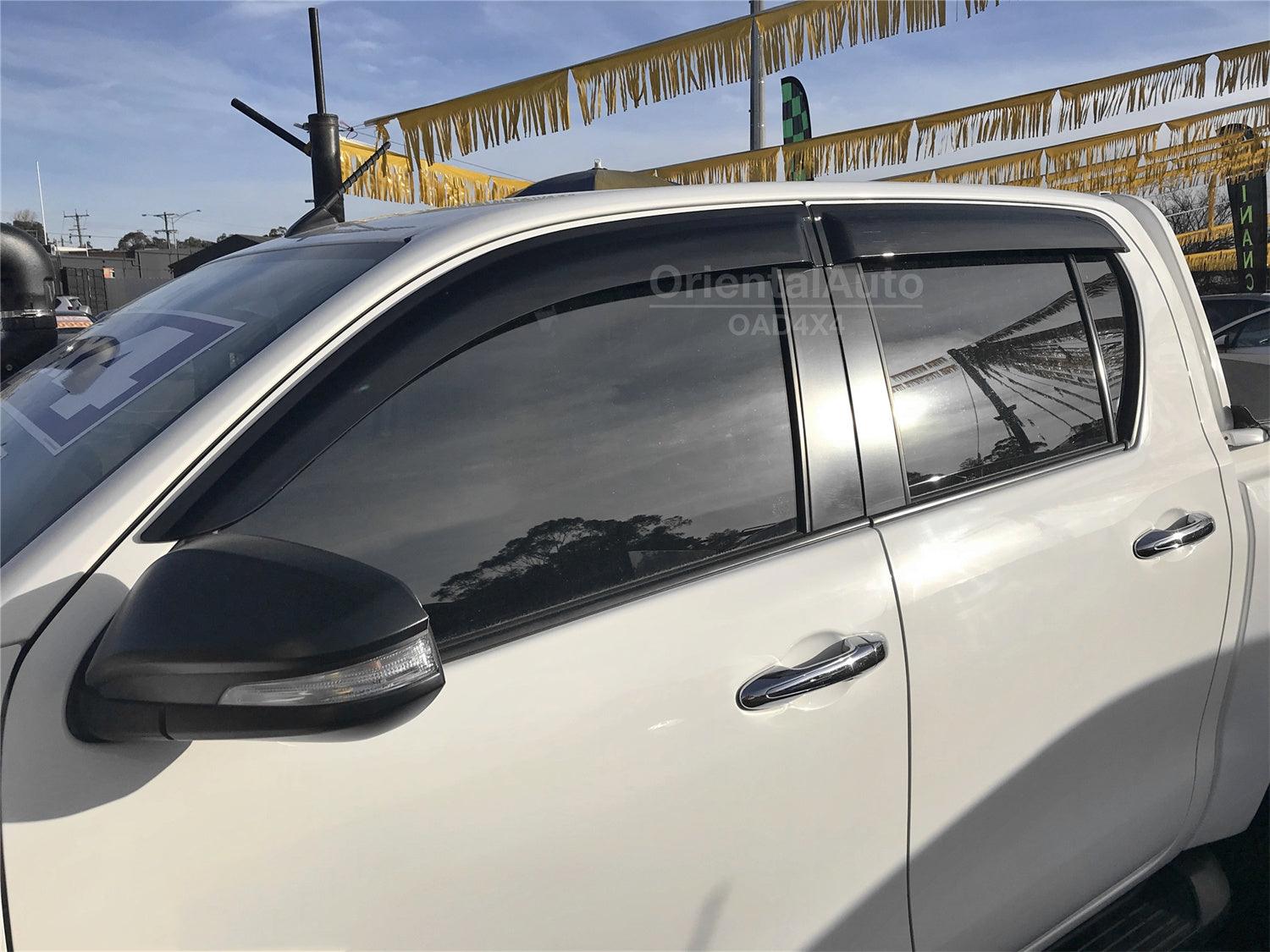 Injection Weather Shields for Toyota Hilux Dual Cab 2015-Onwards ...