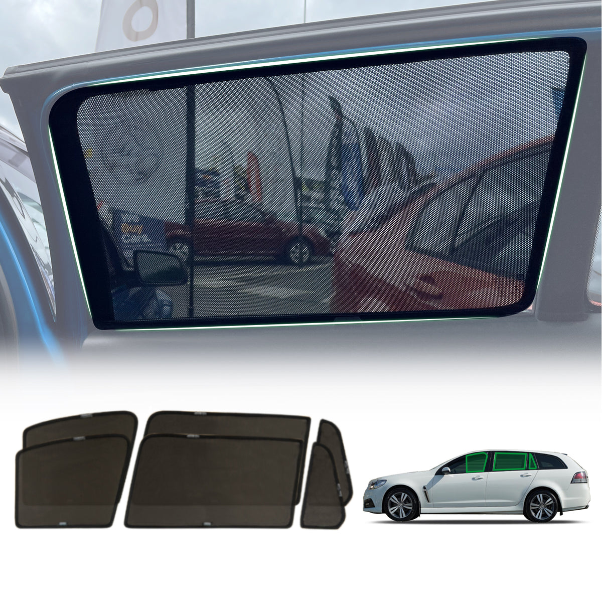 Magnetic Window Sun Shade for Holden Commodore VE VF Wagon 6PCS ...