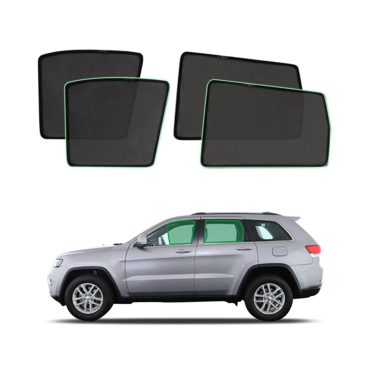 Magnetic Window Sun Shade for Jeep Grand Cherokee WK/WK2 2010-2021 ...