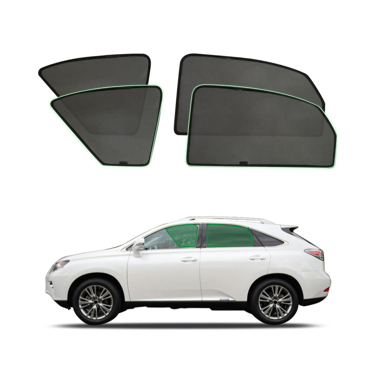 Magnetic Window Sun Shade for Lexus RX Series RX 270/350/450H 2009-201 ...