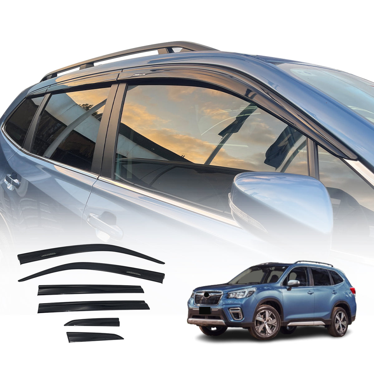 Injection Weather Shields for Subaru Forester S5 2018-2025 6PCS ...