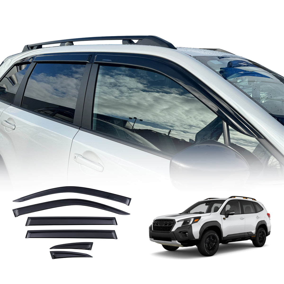 Luxury Weather Shields for Subaru Forester 2025-Onwards 6PCS – OAD4X4 ...