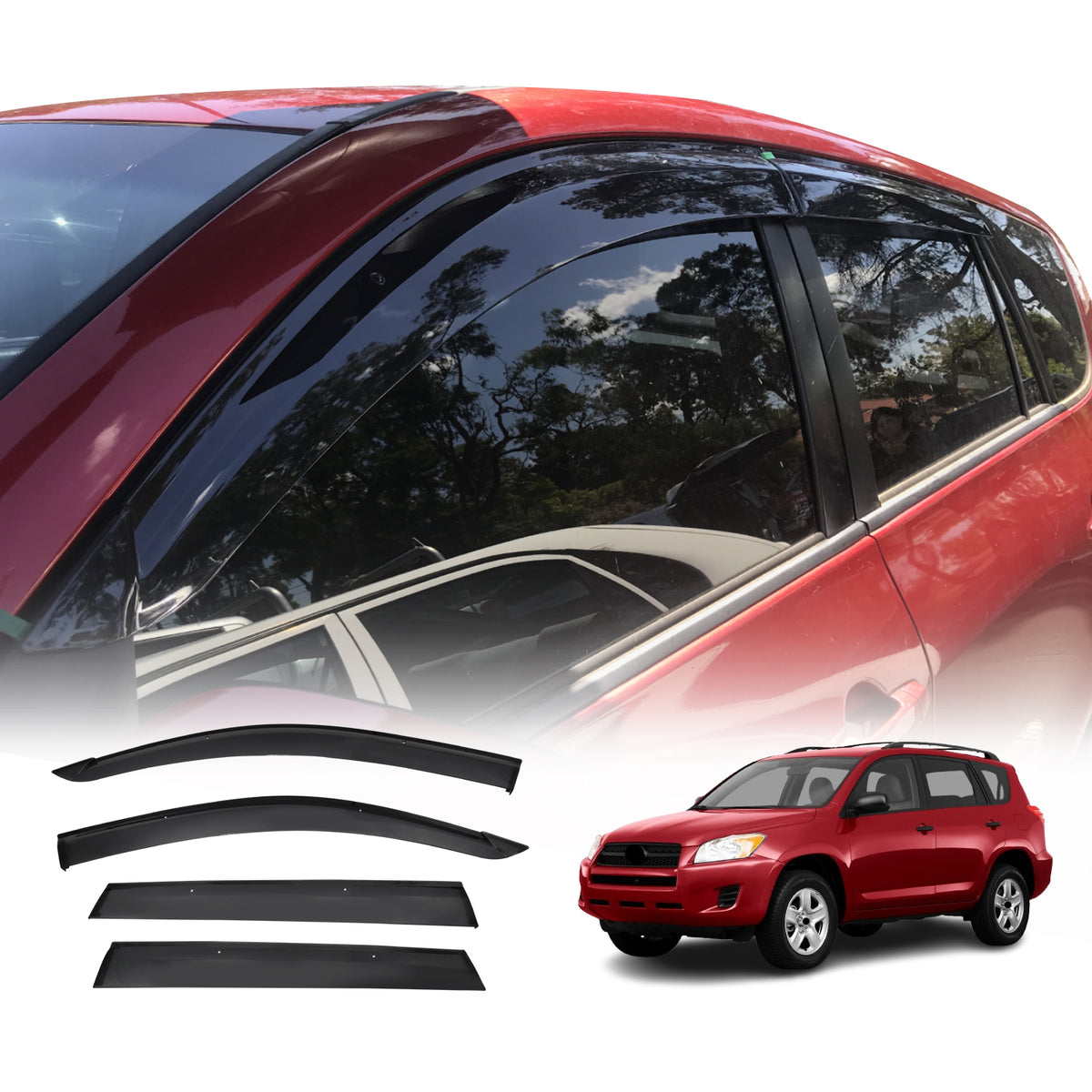 Injection Weather Shields for Toyota RAV4 2006-2012 – OAD4X4 Accessories